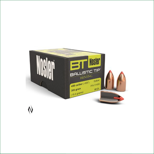NB458300 NOSLER 458 300GR BALLISTIC TIP - Swan Hill Fishing & Shooting